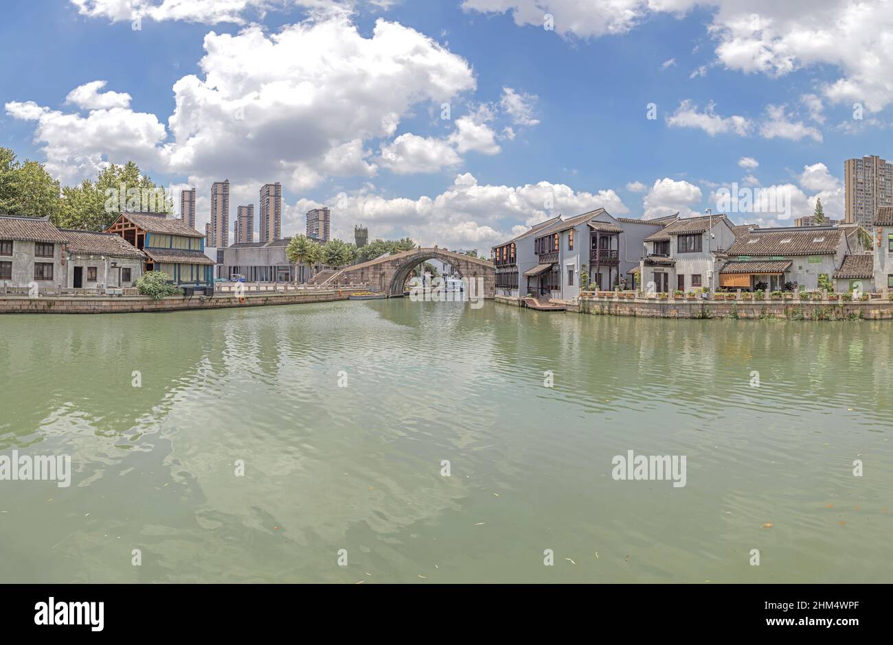 The ancient canal scenic QingMing bridge Stock Photo - Alamy