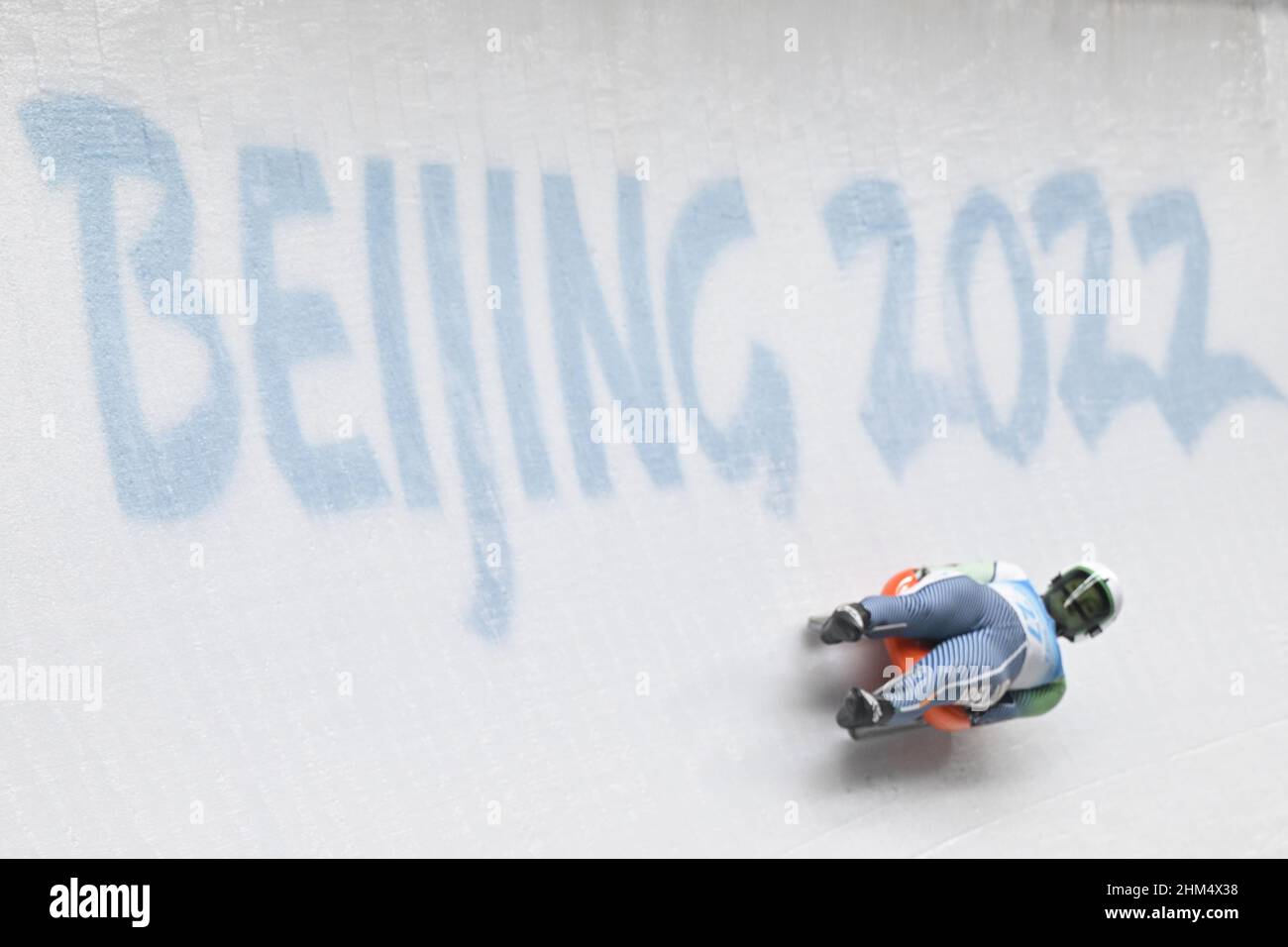 Ireland's Elsa Desmond in the women's single seater luge during day ...
