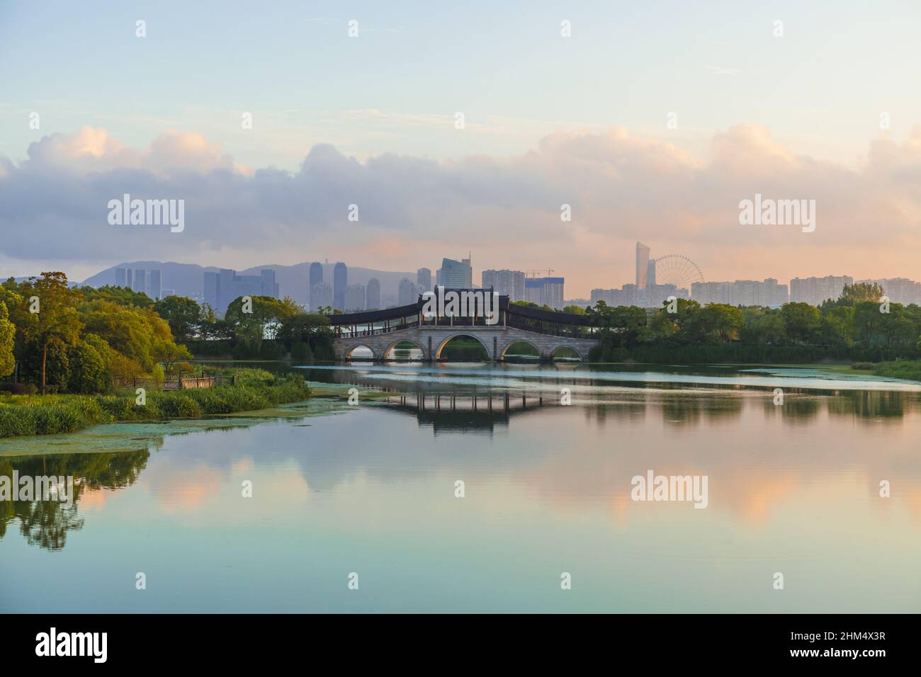 The taihu lake and city Stock Photo - Alamy