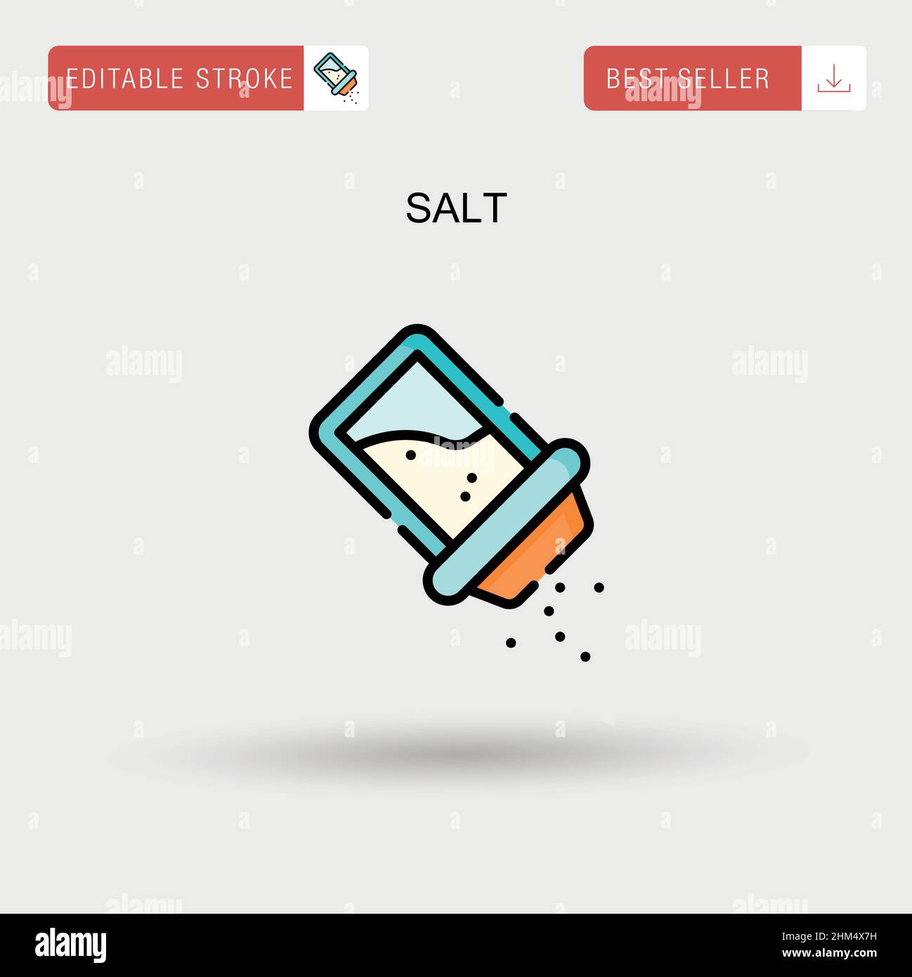 Salt Simple vector icon Stock Vector Image & Art - Alamy