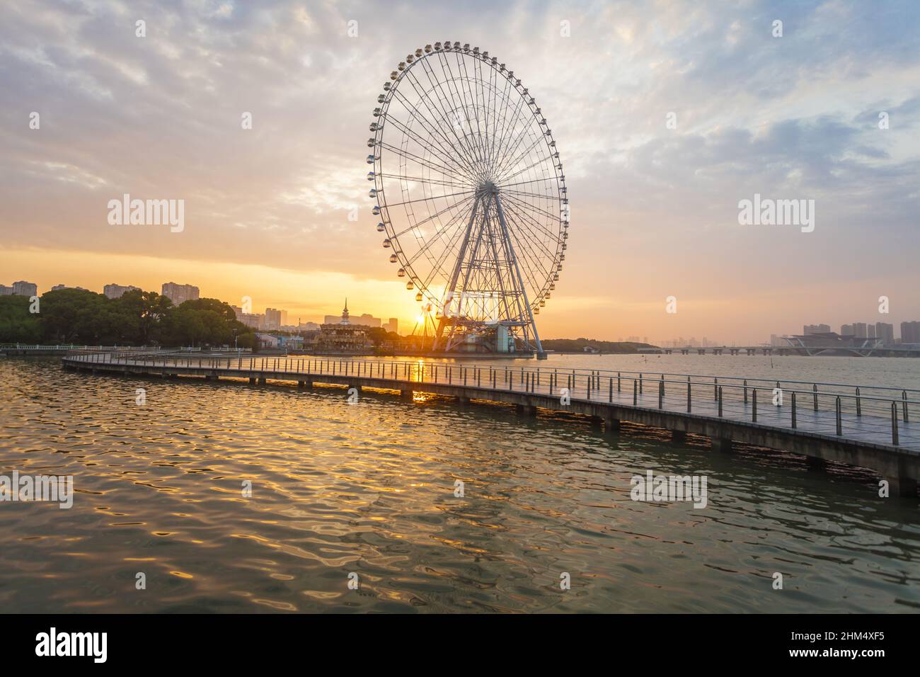 The taihu lake and city Stock Photo - Alamy