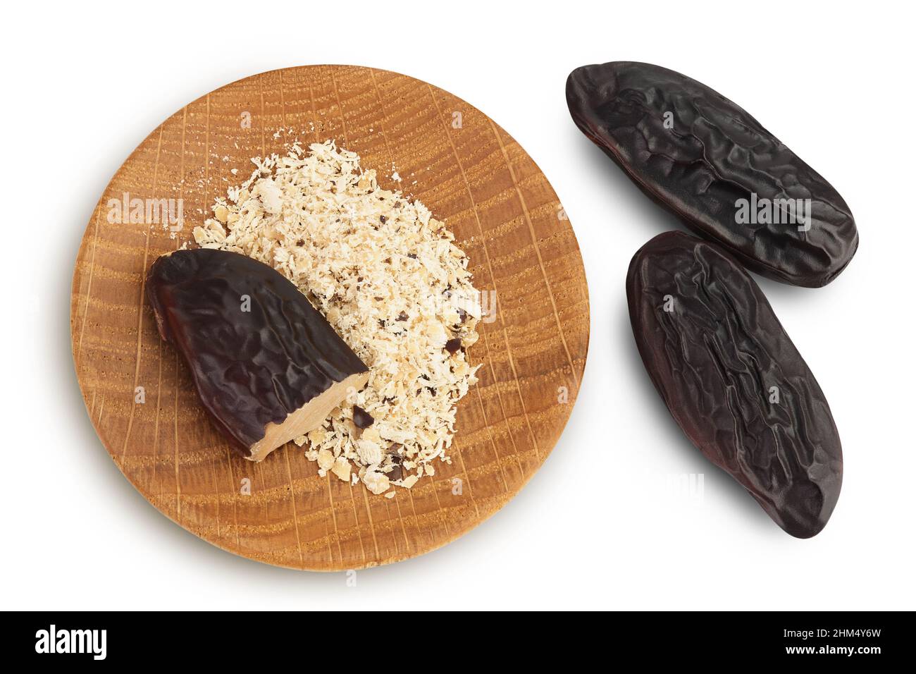 Tonka bean isolated on white background with clipping path and full ...
