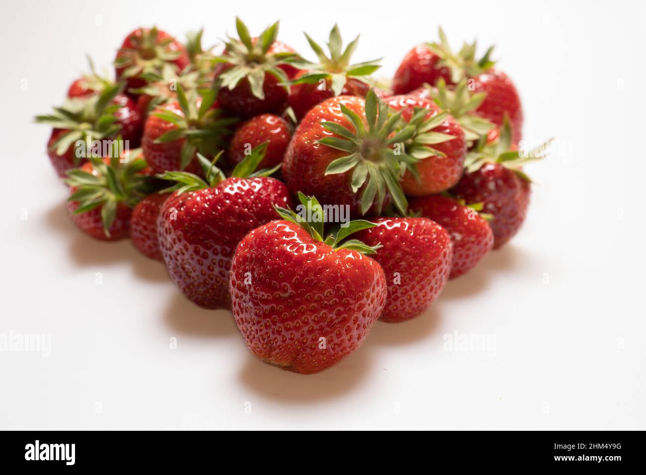 Freshly picked and tasty strawberries, studio recording Stock Photo - Alamy
