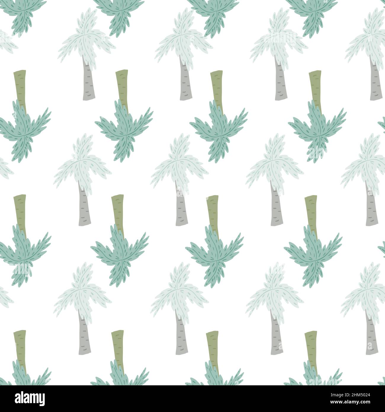 Palm tree seamless pattern. Tropical background . Repeated texture in ...