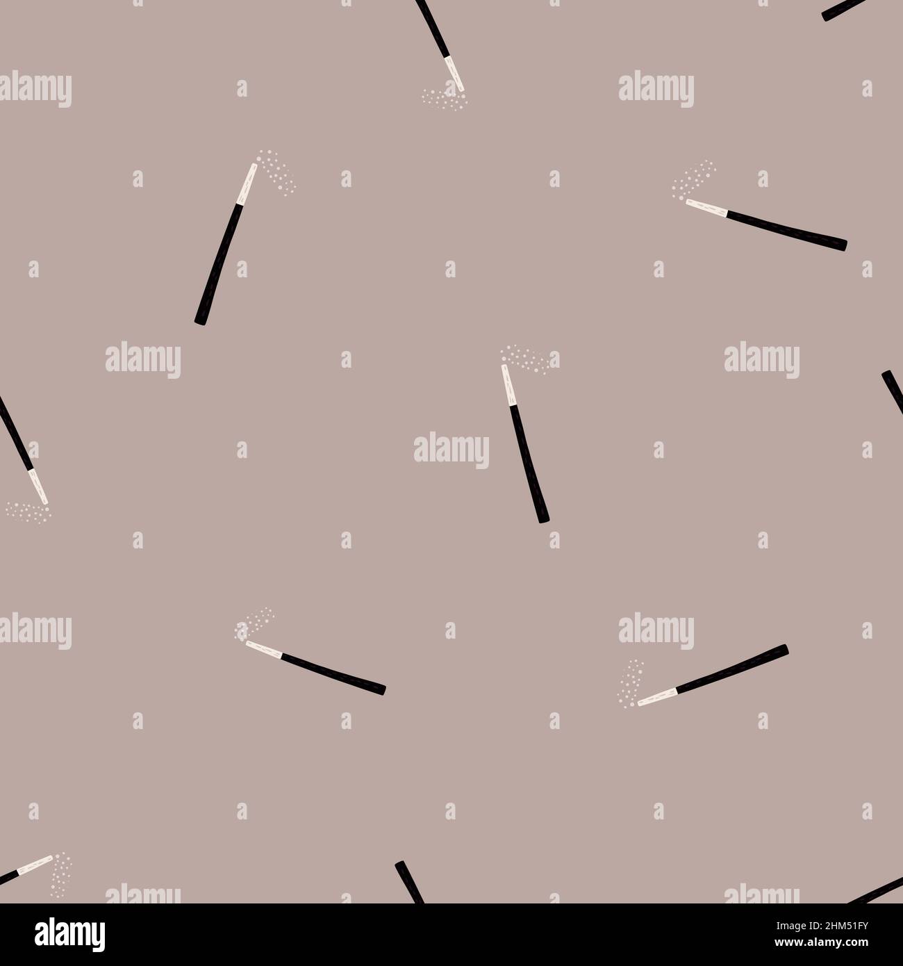 Magic wand seamless pattern. Magic background . Repeated texture in ...