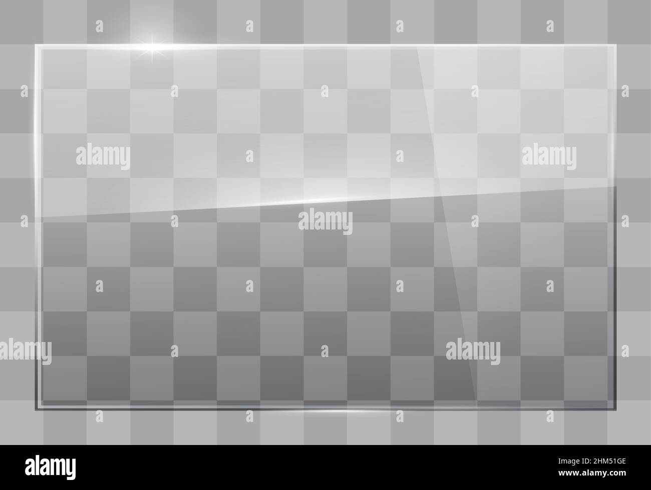 Transparent glass wall signboard. Vector graphics. Glass plate on the ...