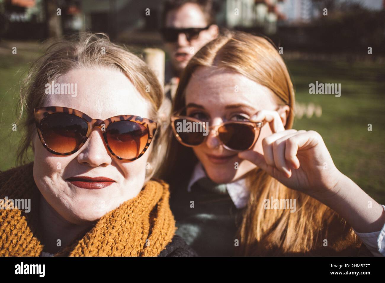 Friendship looking at day together hi-res stock photography and images ...