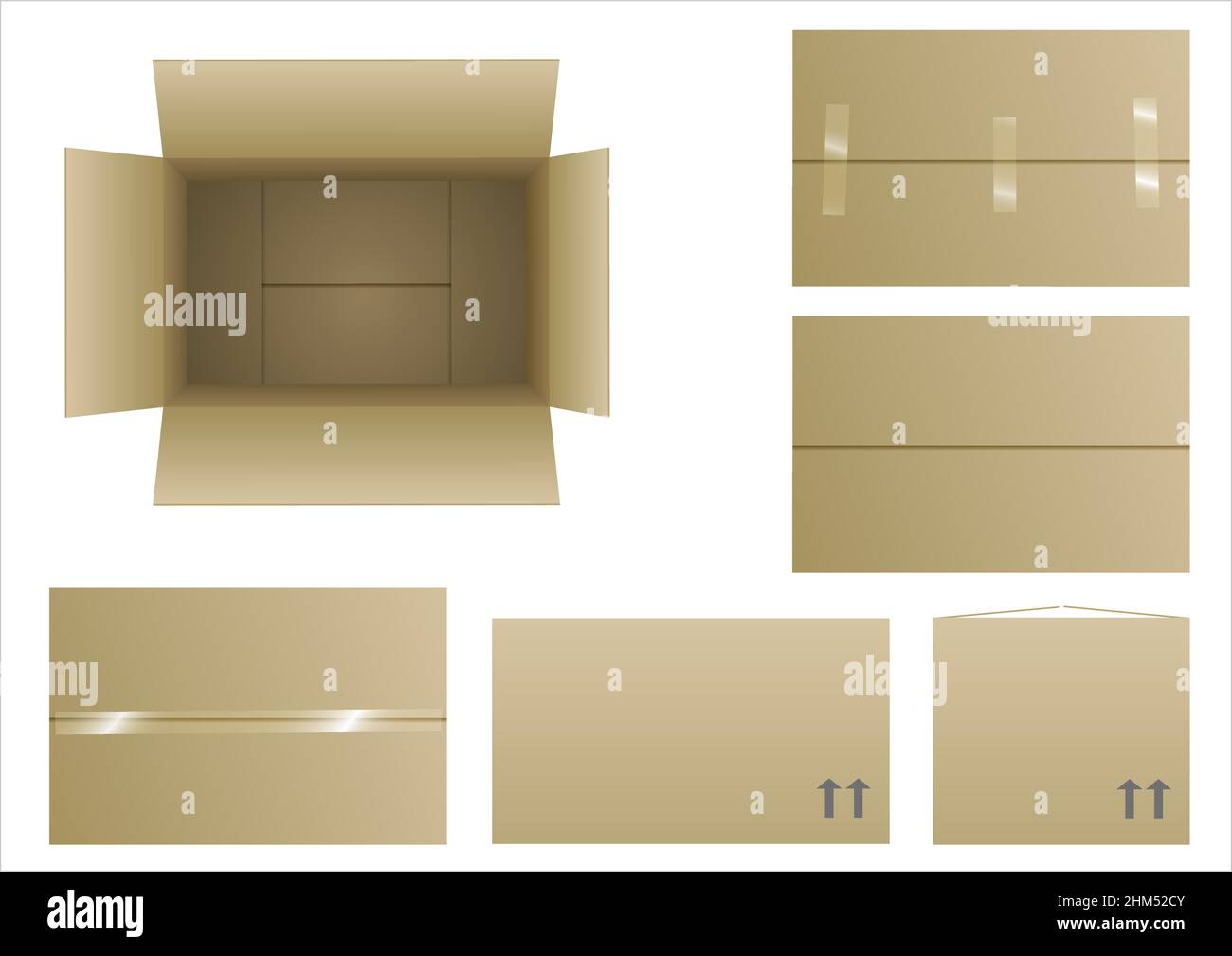 Cardboard box production Stock Vector Images - Alamy