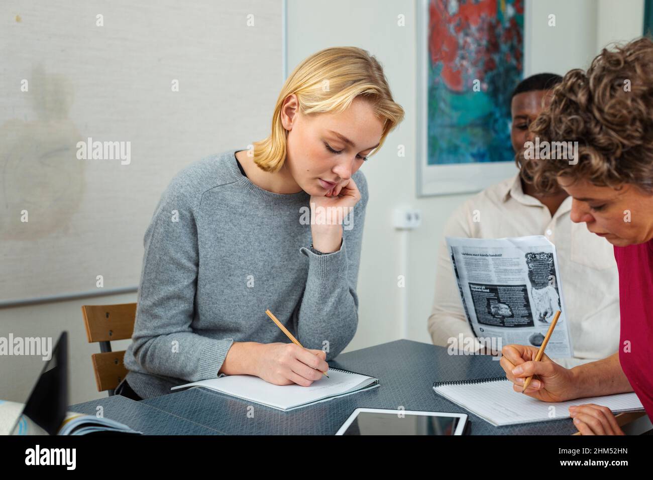 Scandinavian student classroom hi-res stock photography and images - Alamy