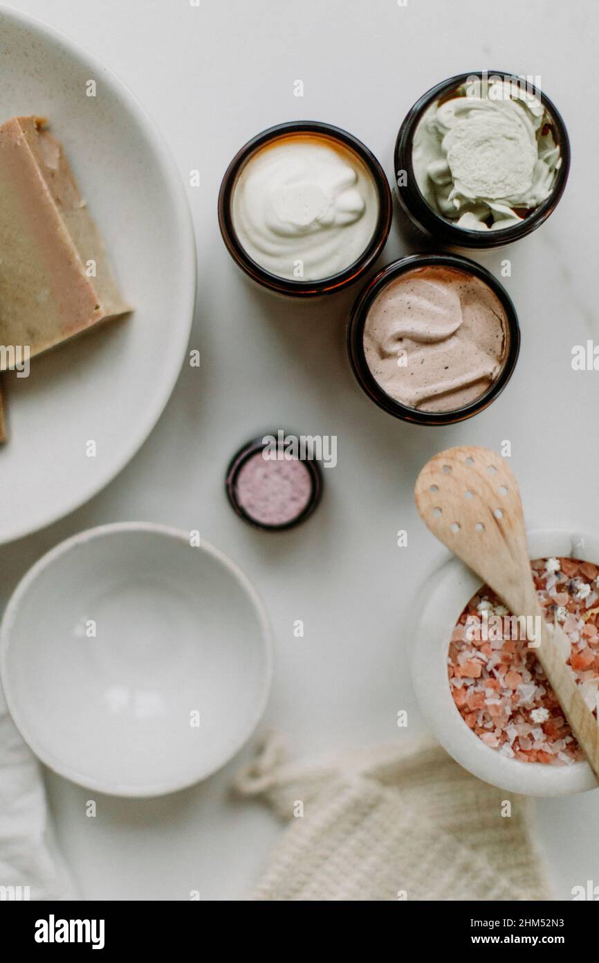 Organic natural skin creams hi-res stock photography and images - Alamy