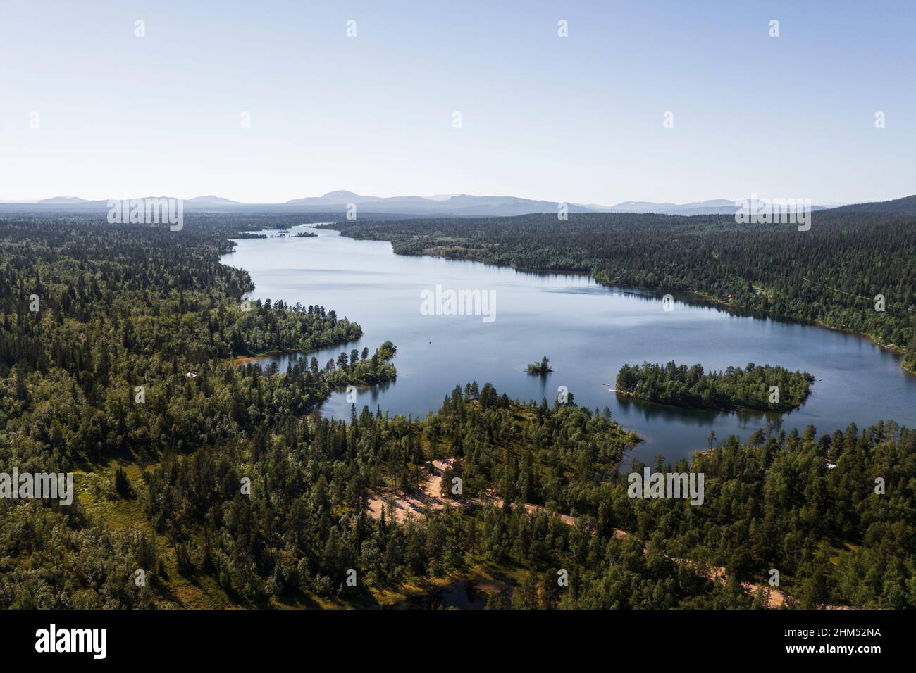 Landscape lake coniferous forest hi-res stock photography and images ...