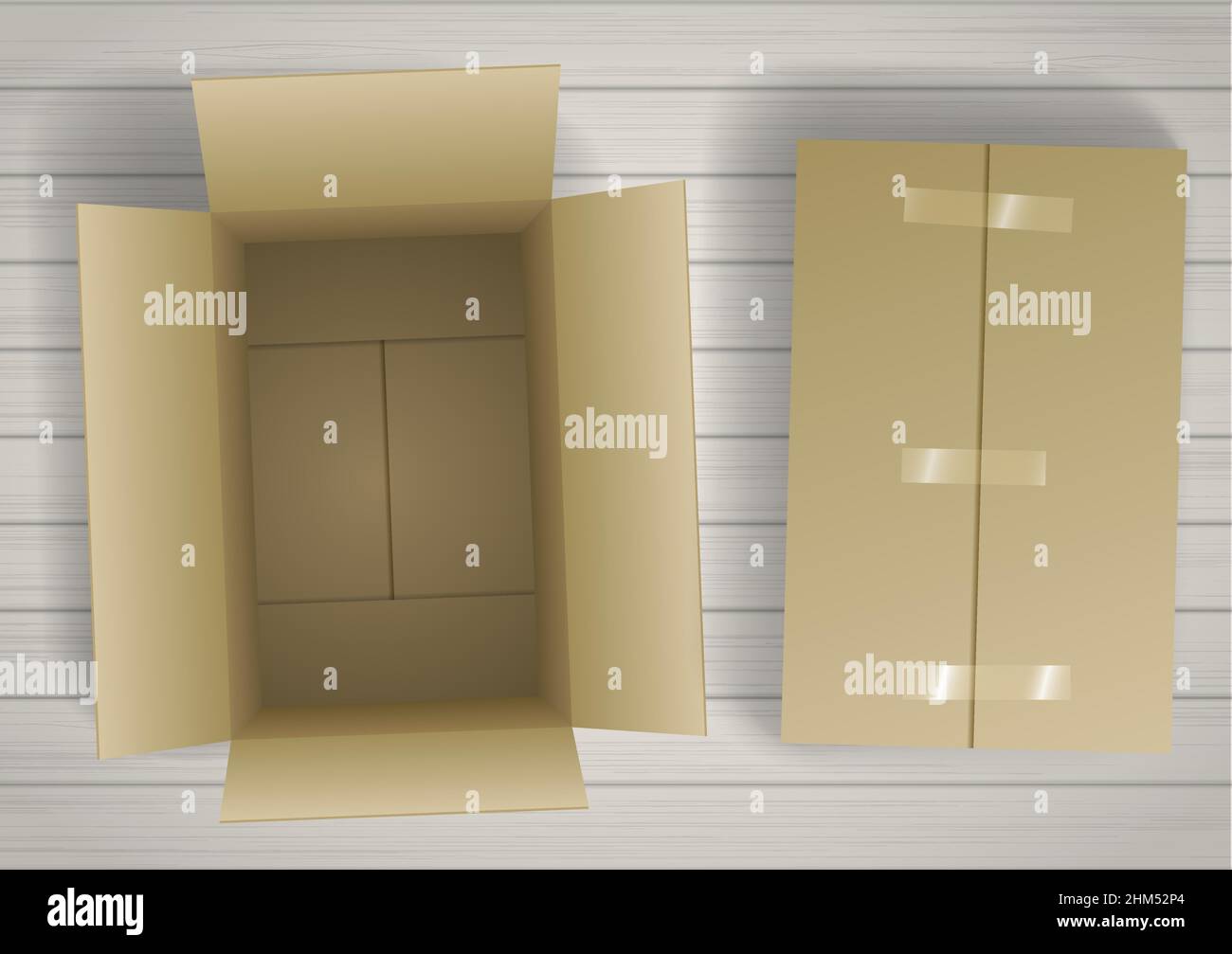 Set of boxes open and closed. Vector graphics Stock Vector Image & Art ...