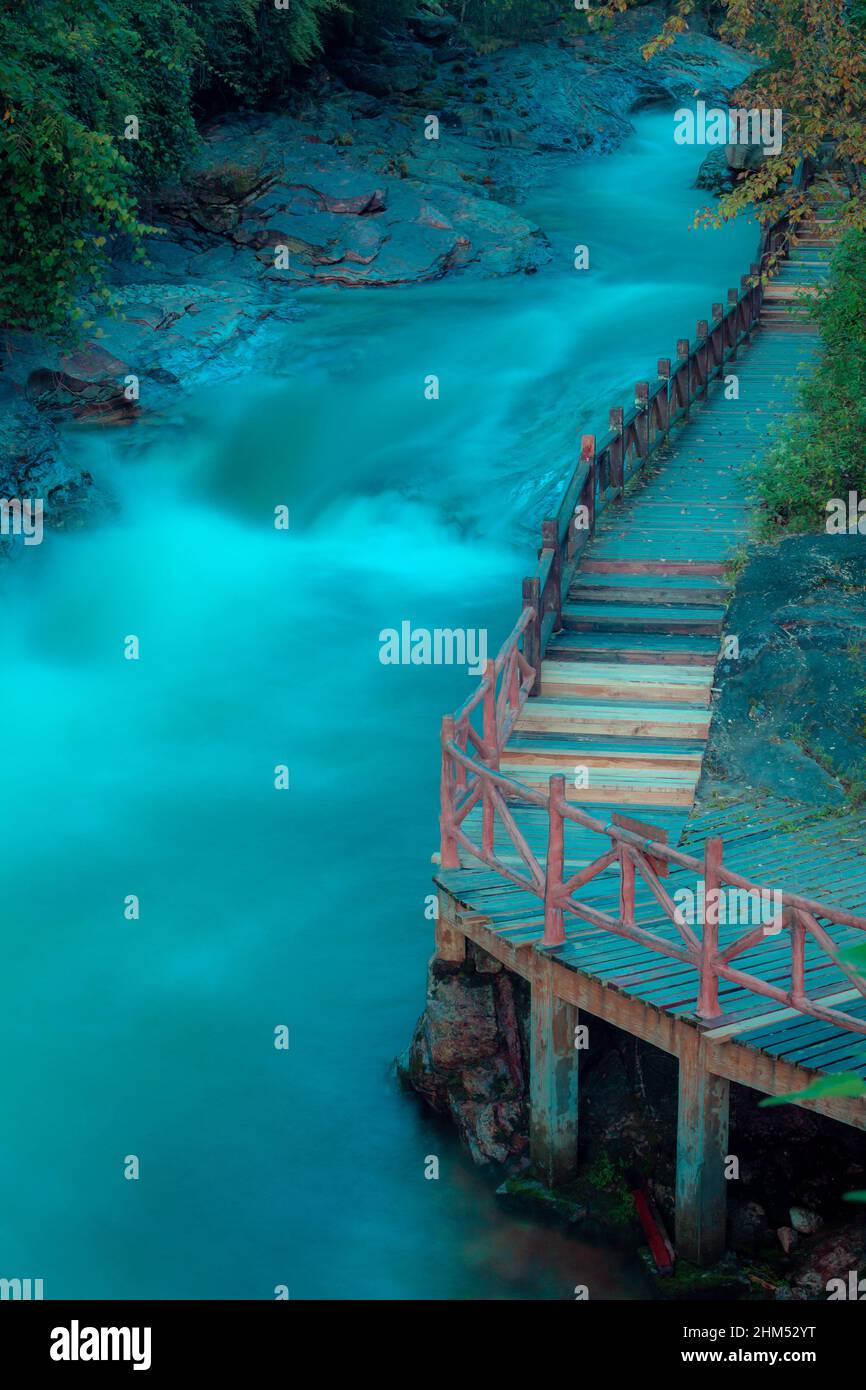 Cortex phellodendri tableland big arrow ditch natural scenery Stock ...