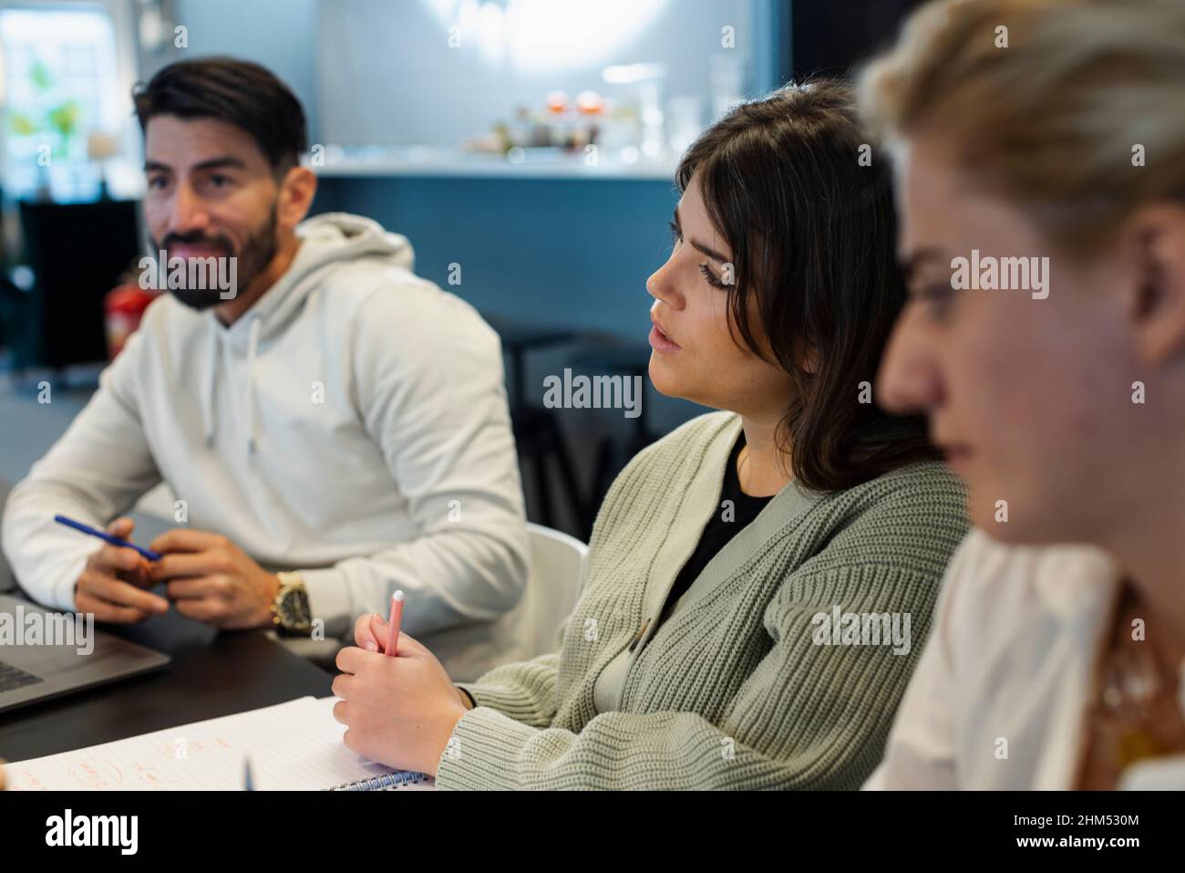 Business people having meeting in conference room Stock Photo - Alamy
