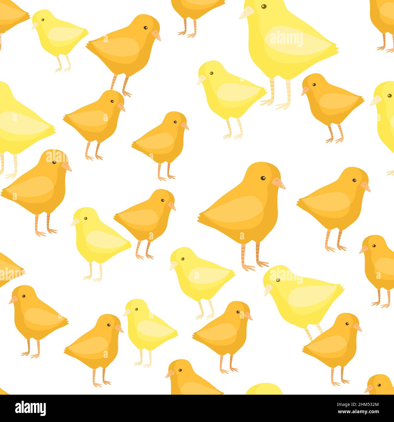 Seamless pattern of chicken. Domestic animals on colorful background ...