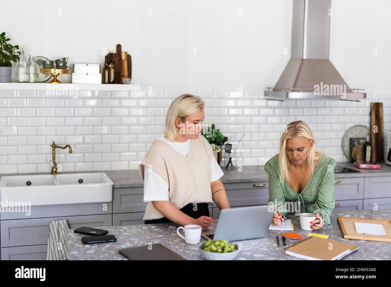 Women working in kitchen Stock Photo - Alamy
