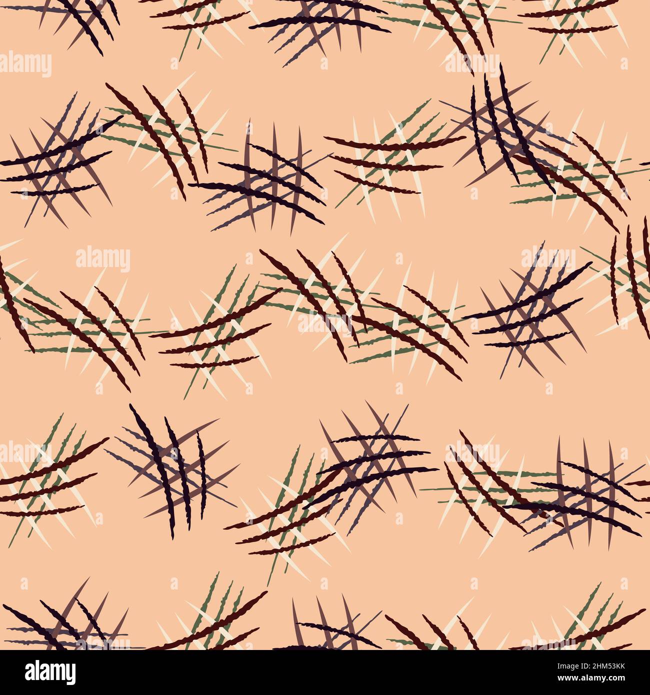 Scratches seamless pattern. Grunge texture. Horror design. Repeated ...