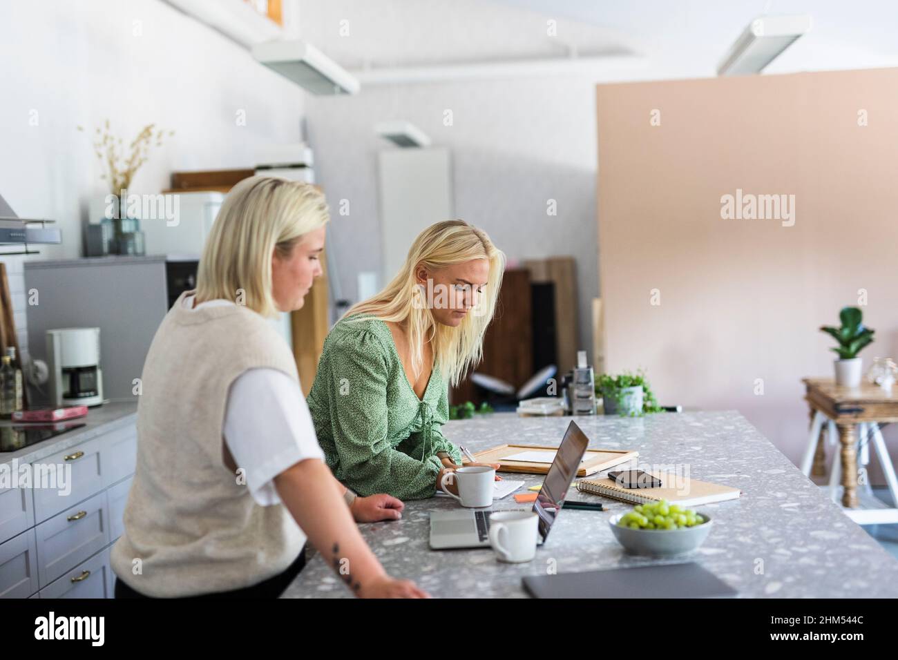 Working in kitchen hi-res stock photography and images - Alamy