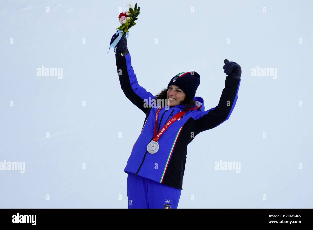 Beijing, China. 07th Feb, 2022. Italy's silver medalist Federica ...