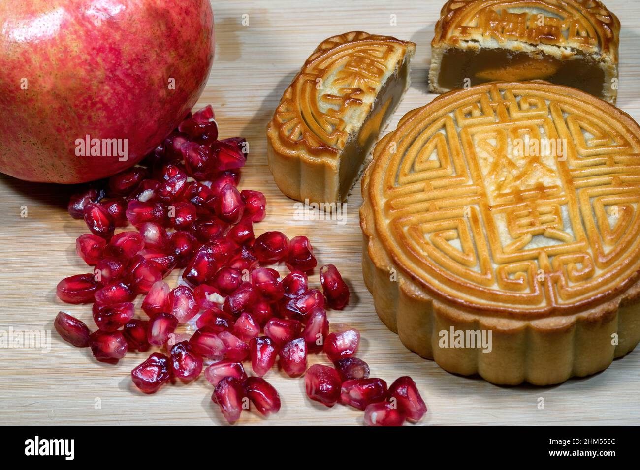 The Mid-Autumn festival moon cakes Stock Photo - Alamy