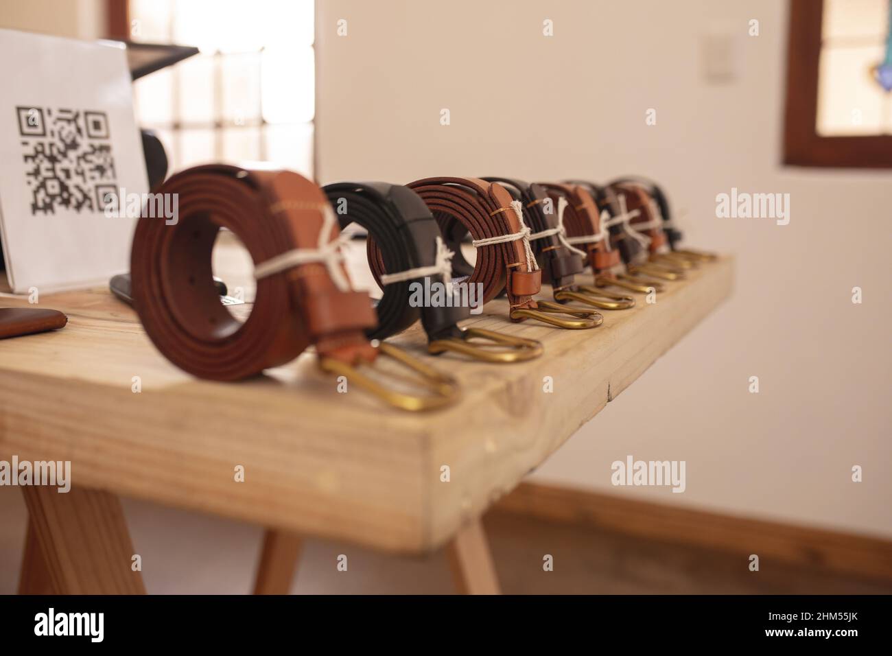 Rolled up belts hi-res stock photography and images - Alamy