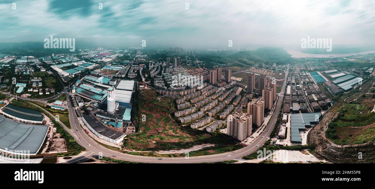 The Yangtze river in chongqing metro section of the scenery DE ...