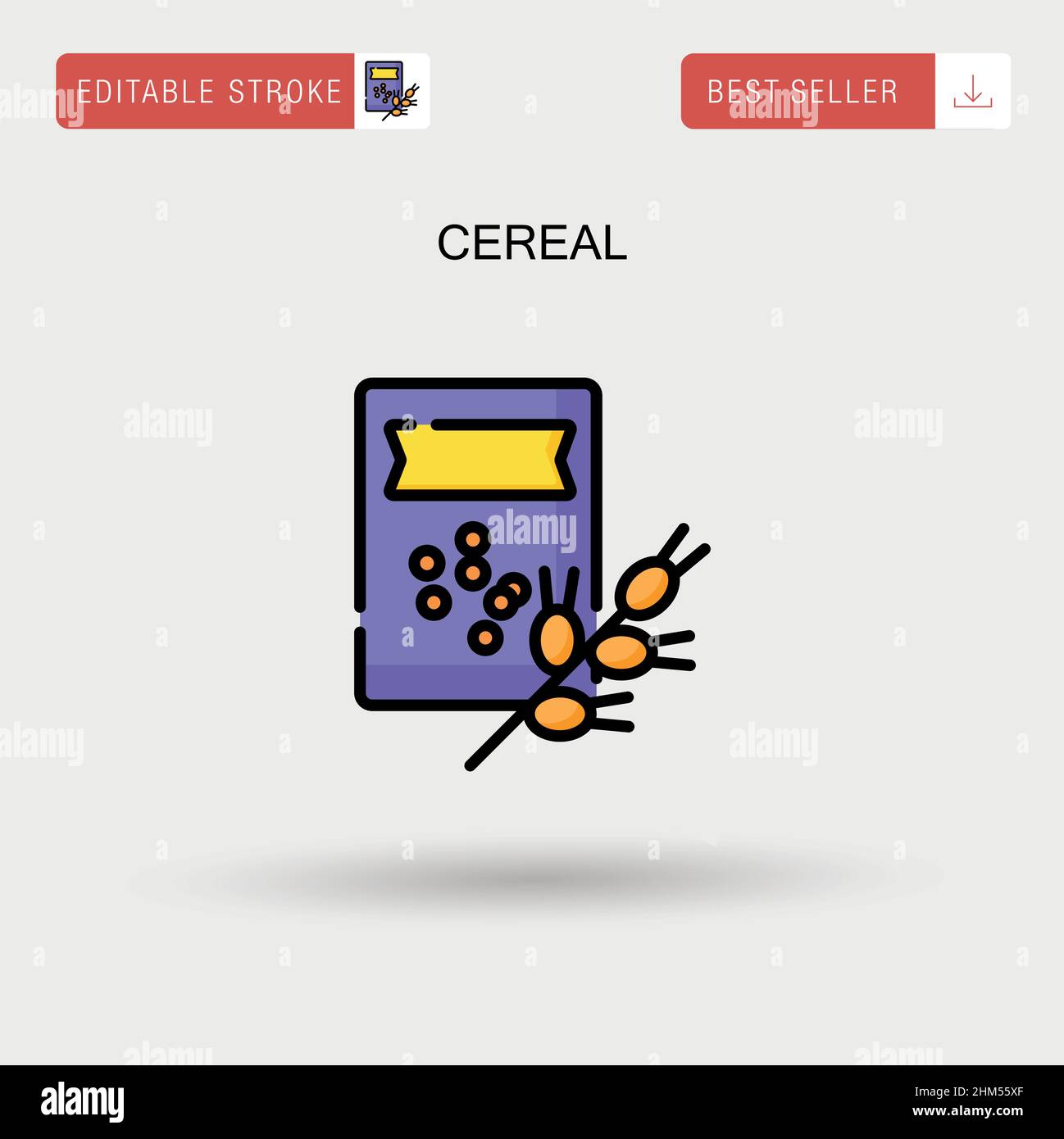 Nutrition breakfast cereal Stock Vector Images - Alamy