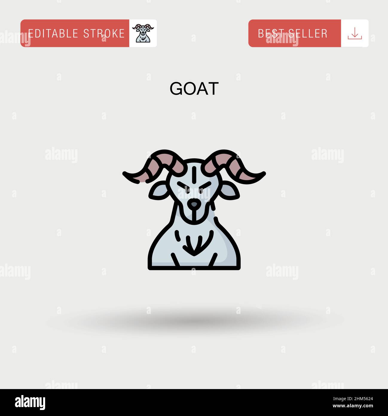 Portrait goat farm Stock Vector Images - Alamy