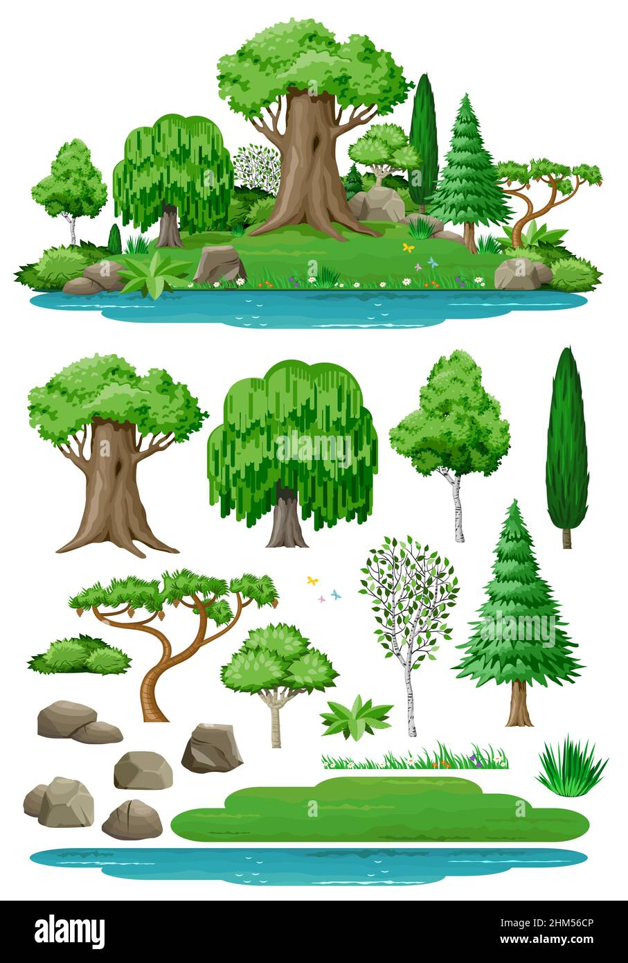 Willow island Stock Vector Images - Alamy