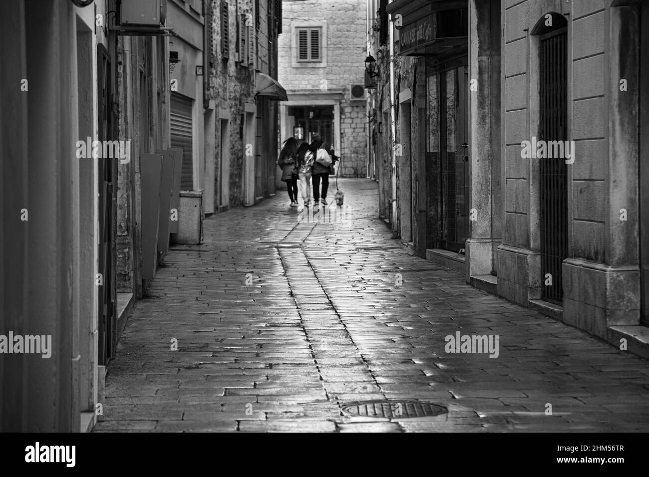 Street in old town in Split Croatia Stock Photo - Alamy