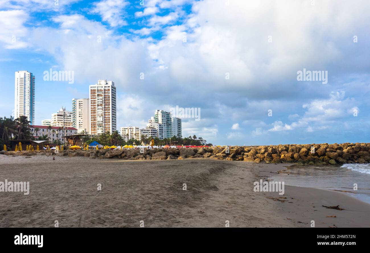 the beautiful city of Cartagena in one of its tourist places Stock ...