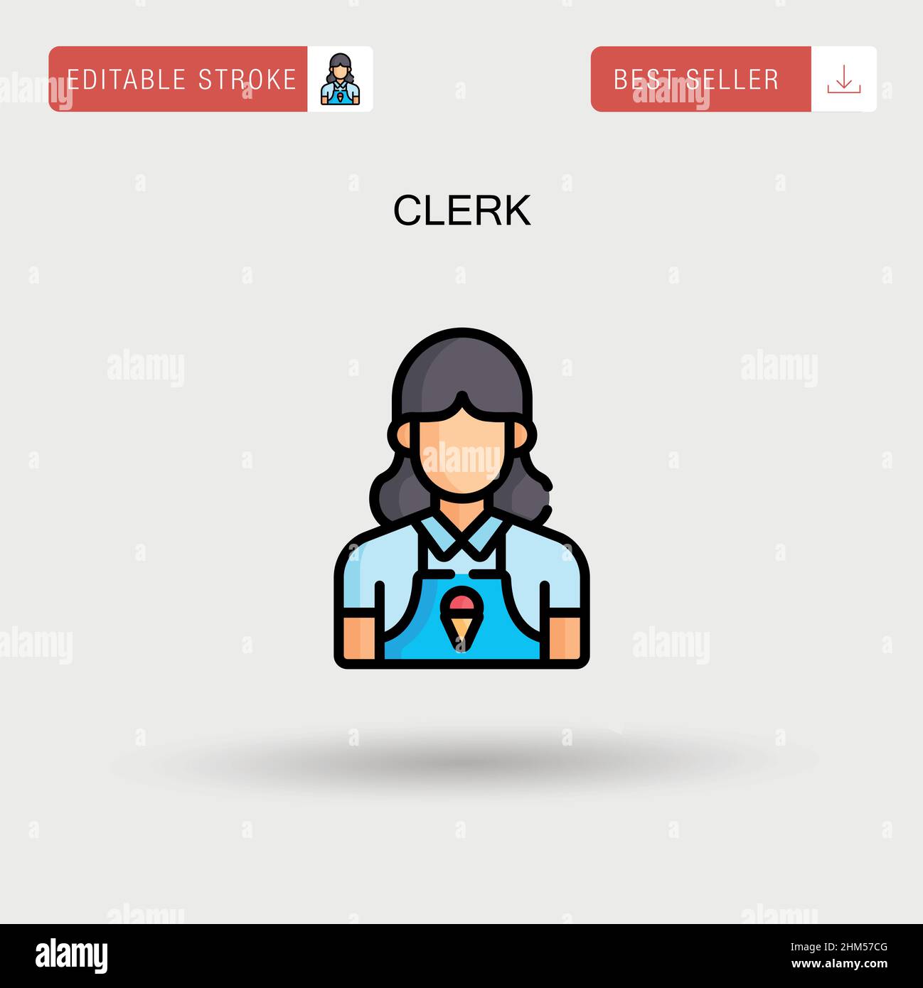 Happy asian worker woman Stock Vector Images - Alamy