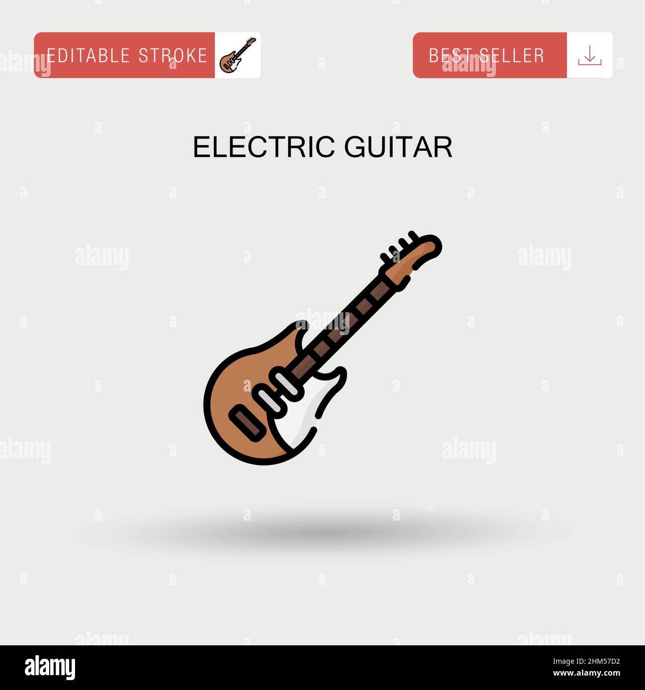 Electric guitar Stock Vector Images - Alamy