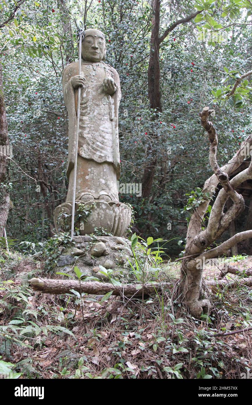 statue of a buddhist (?) divinity at tachikue in japan Stock Photo - Alamy