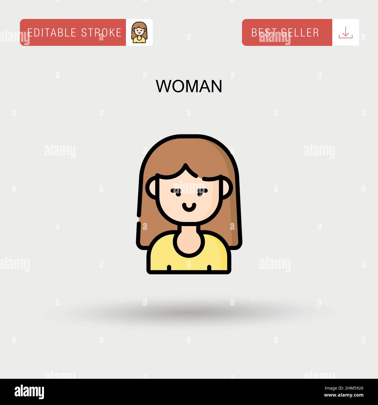 Woman Simple vector icon Stock Vector Image & Art - Alamy