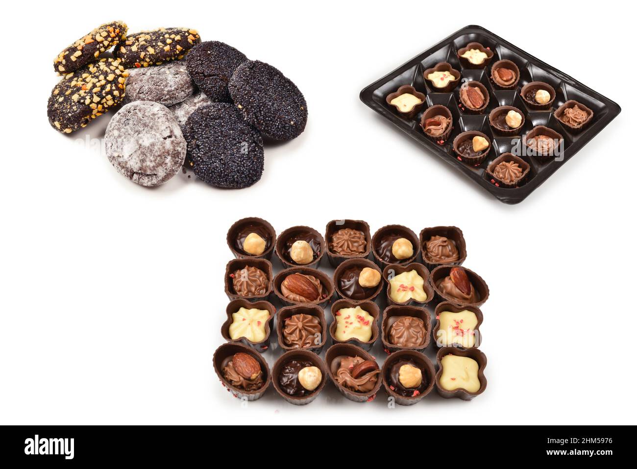 Dessert collection Cut Out Stock Images & Pictures - Alamy
