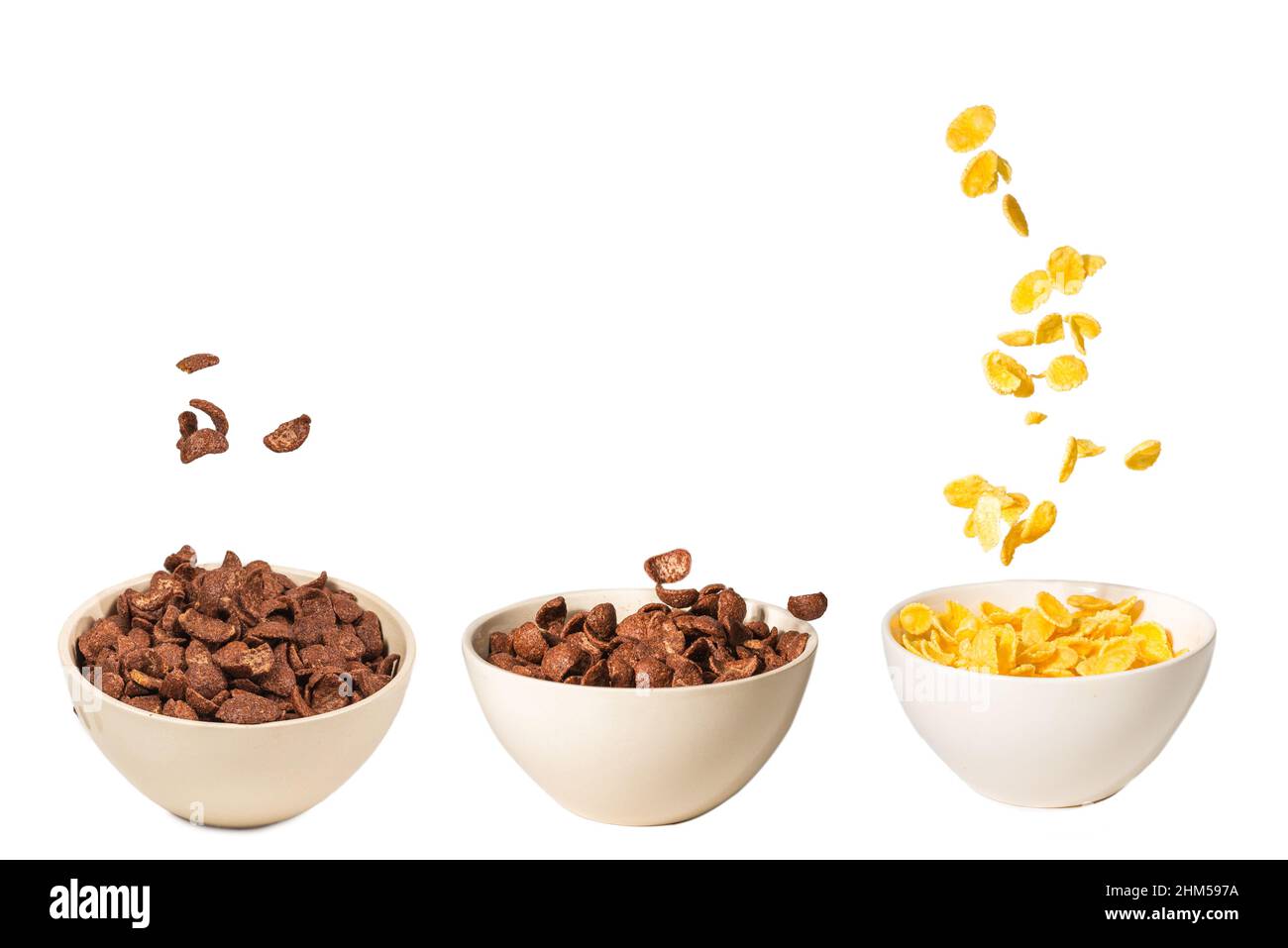 Falling flakes of corn hi-res stock photography and images - Alamy