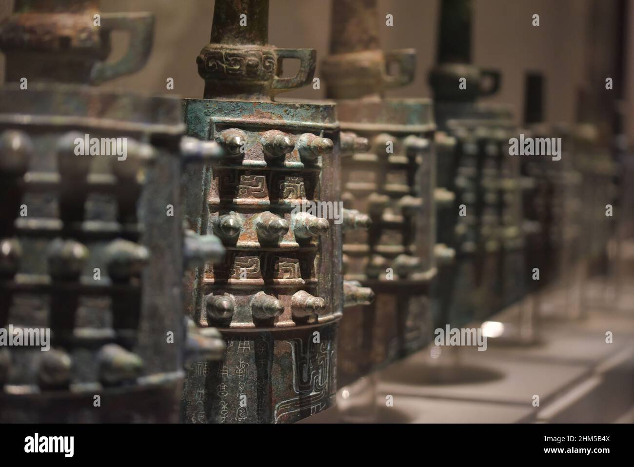 the western zhou dynasty bronze musical instrument Stock Photo - Alamy