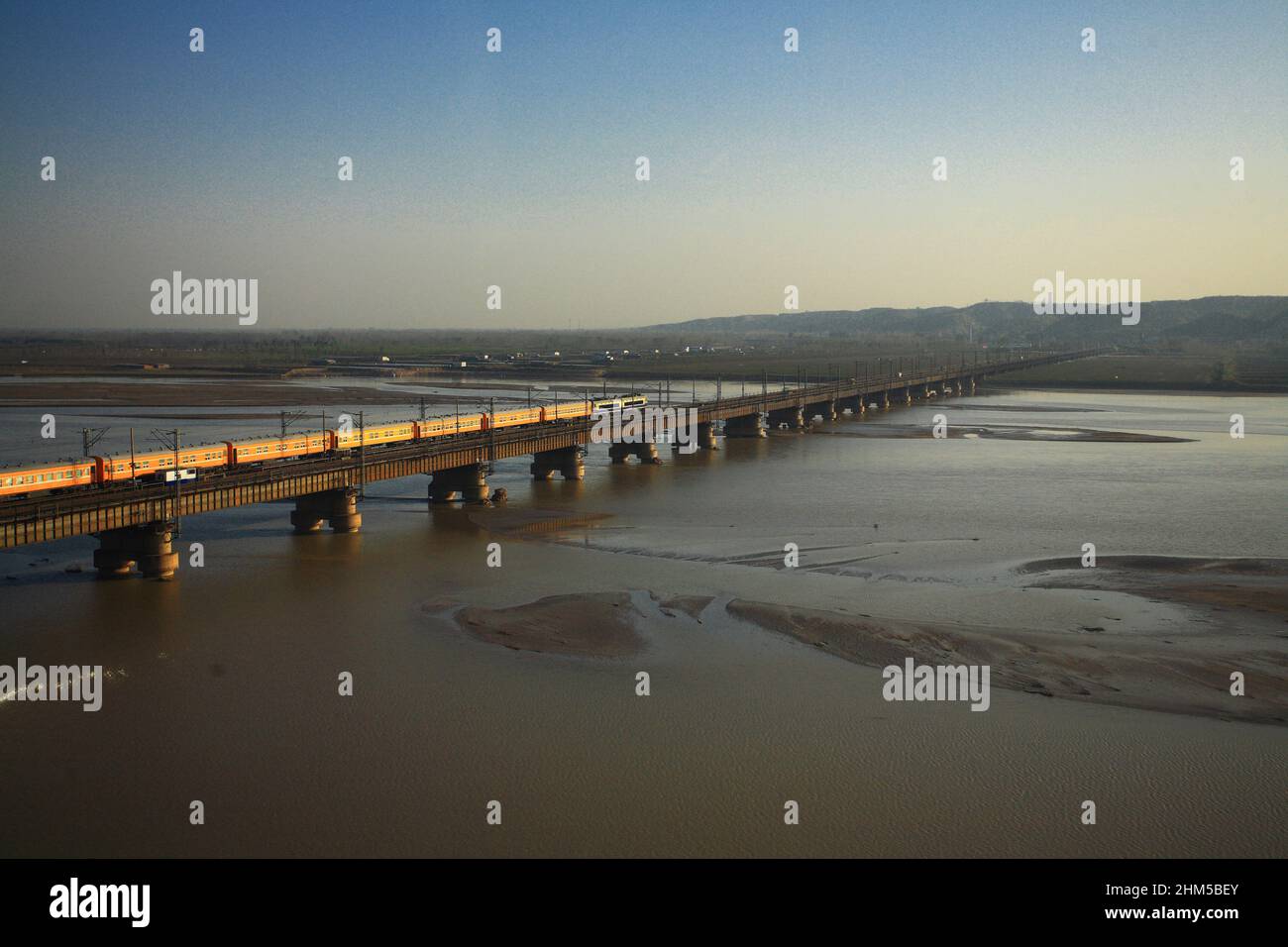 The Yellow River bridge Stock Photo - Alamy
