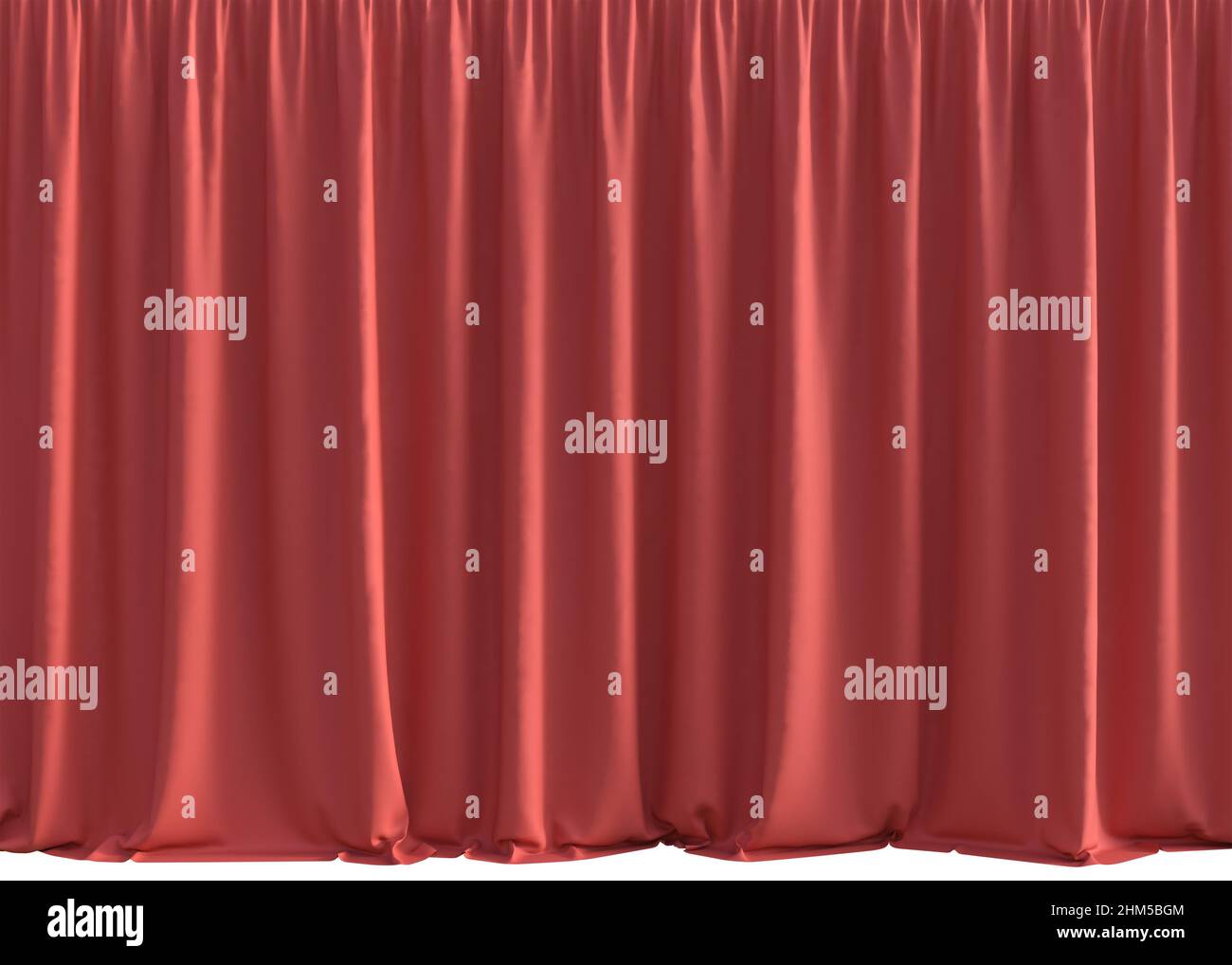 Simple draped red curtains background, 3D Illustration Stock Photo - Alamy