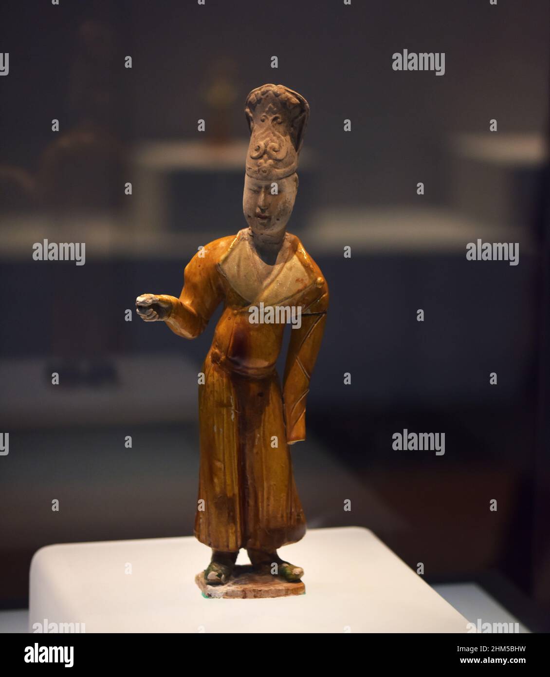 Trio-colored glazed pottery of the Tang Dynasty Stock Photo - Alamy