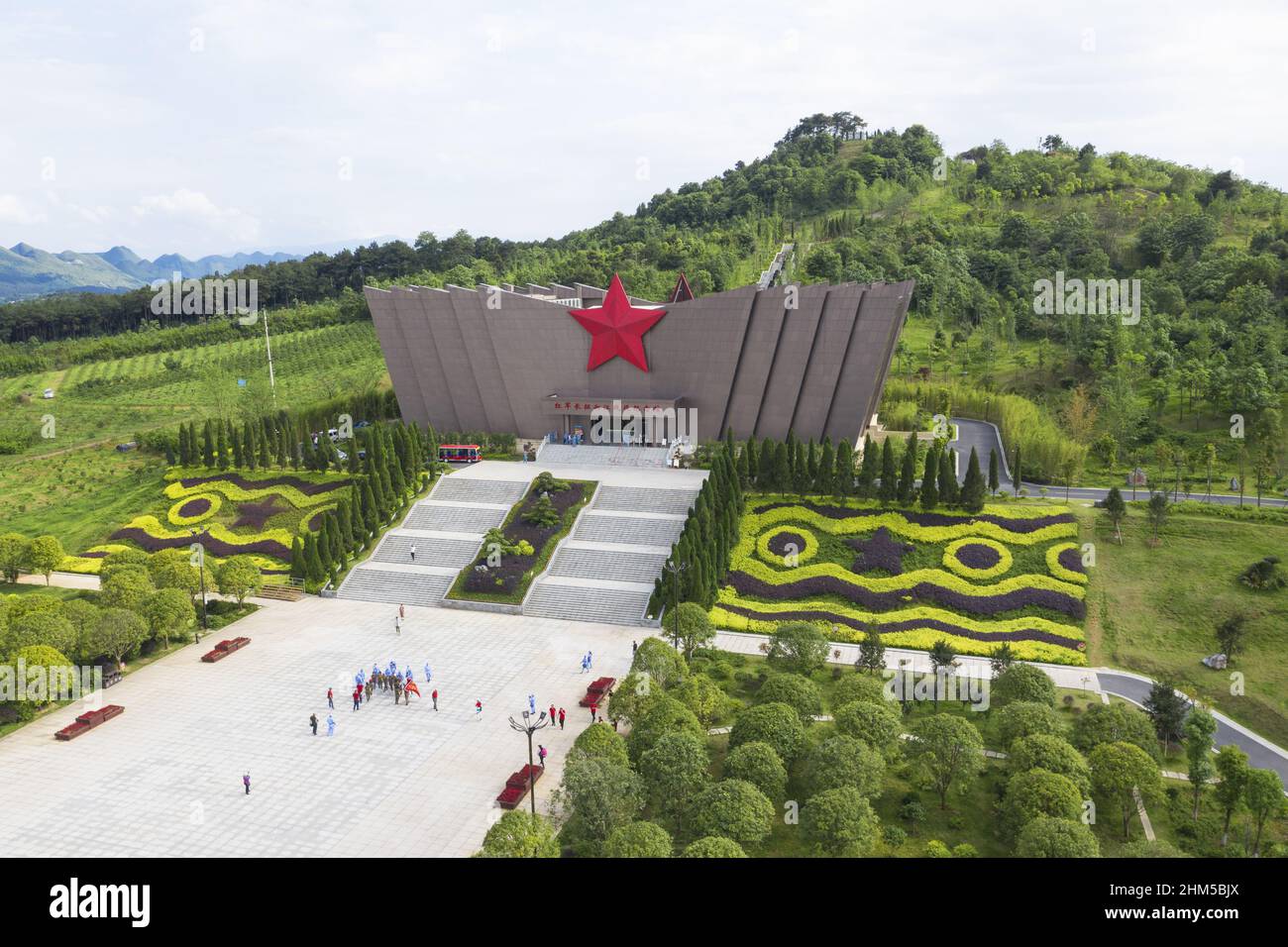 The red army long march xiangjiang campaign memorial Stock Photo - Alamy
