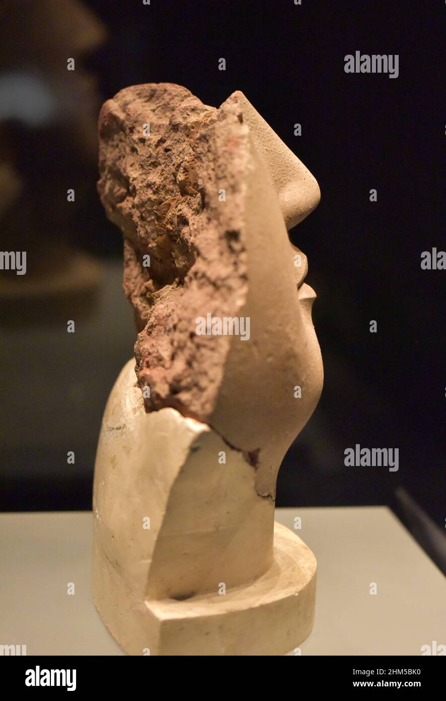 Clay sculpture moai statues Stock Photo - Alamy