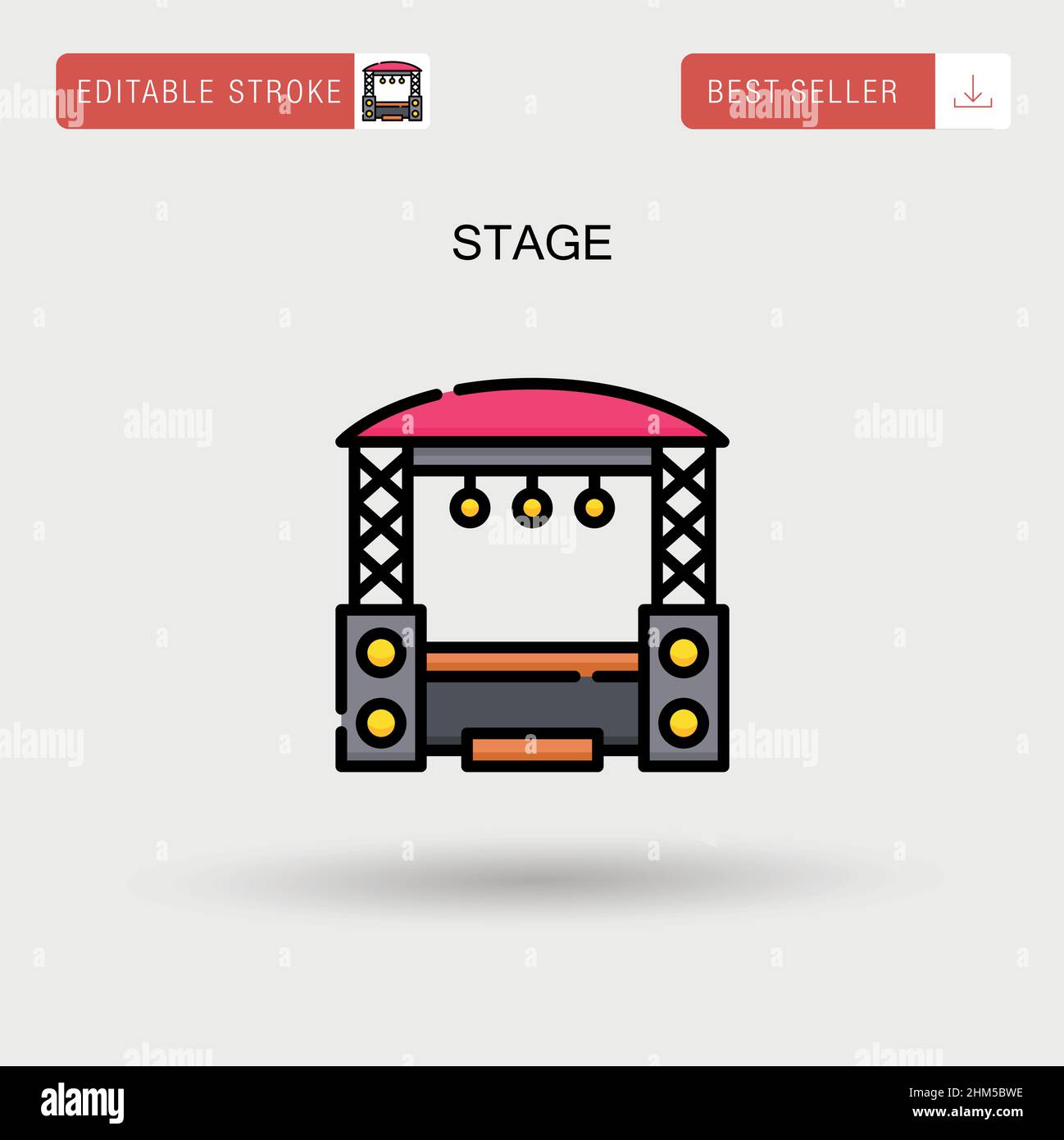 Stage Simple vector icon Stock Vector Image & Art - Alamy