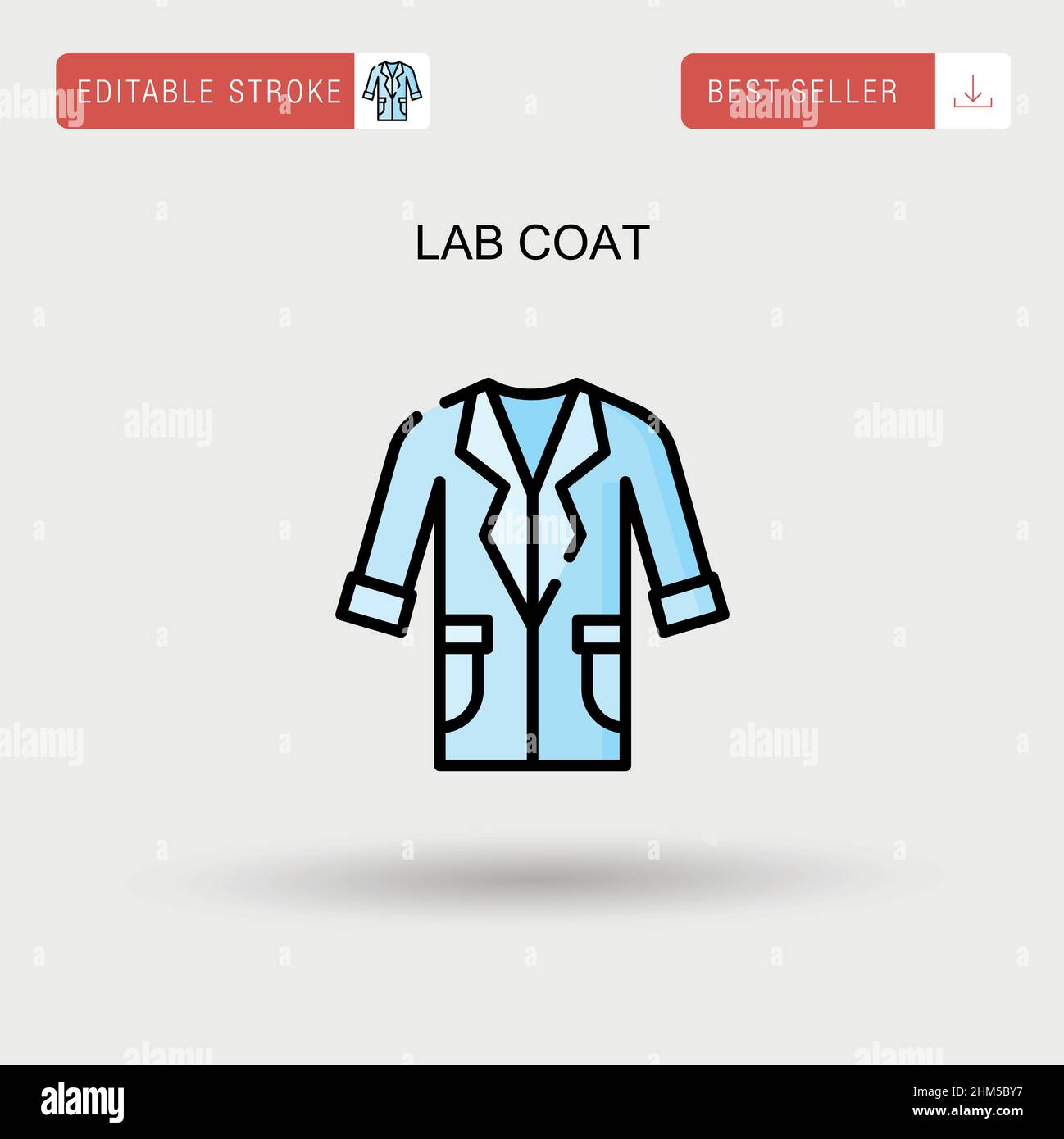 Lab coat Simple vector icon Stock Vector Image & Art - Alamy
