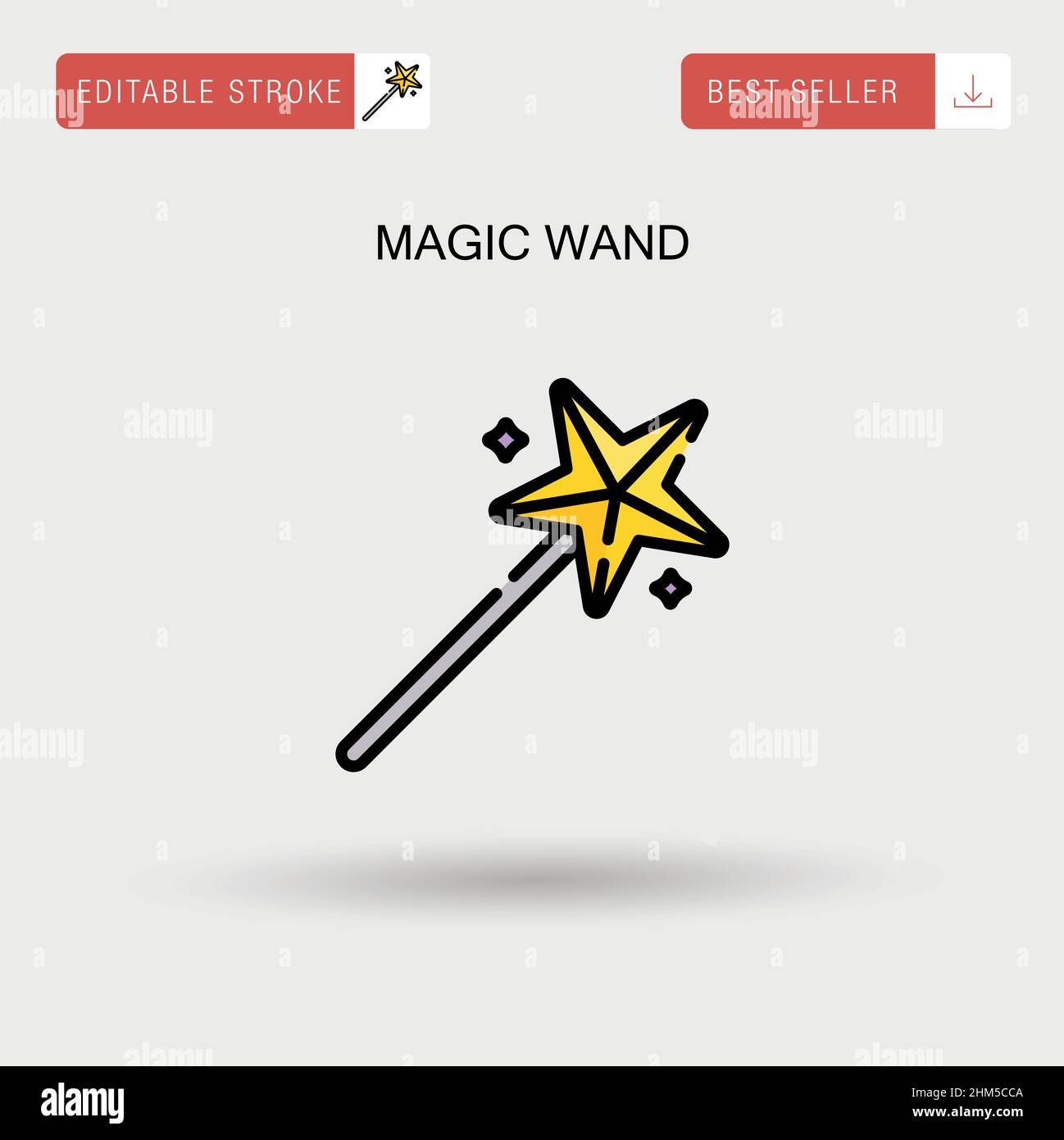 Magic wand simple vector hi-res stock photography and images - Alamy