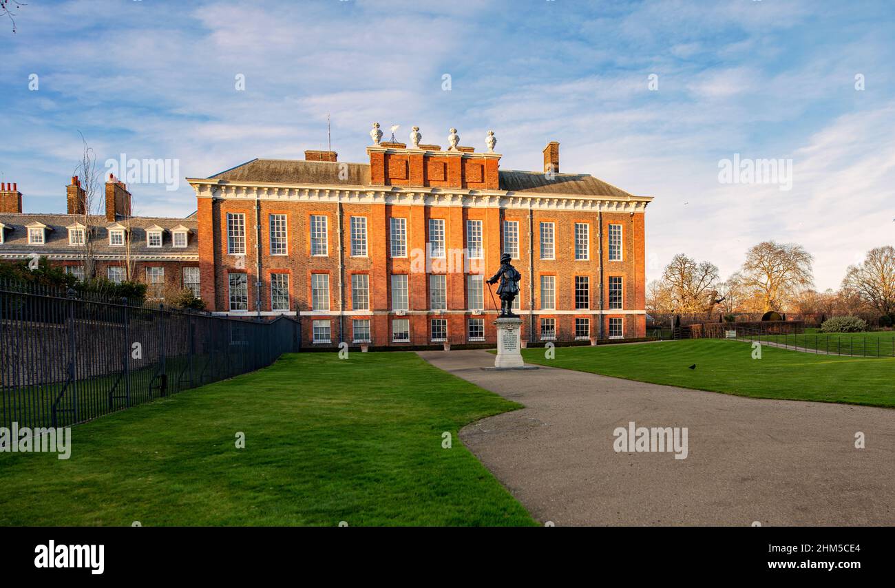 Kensington Palace, a royal residence in Kensington Gardens, London ...