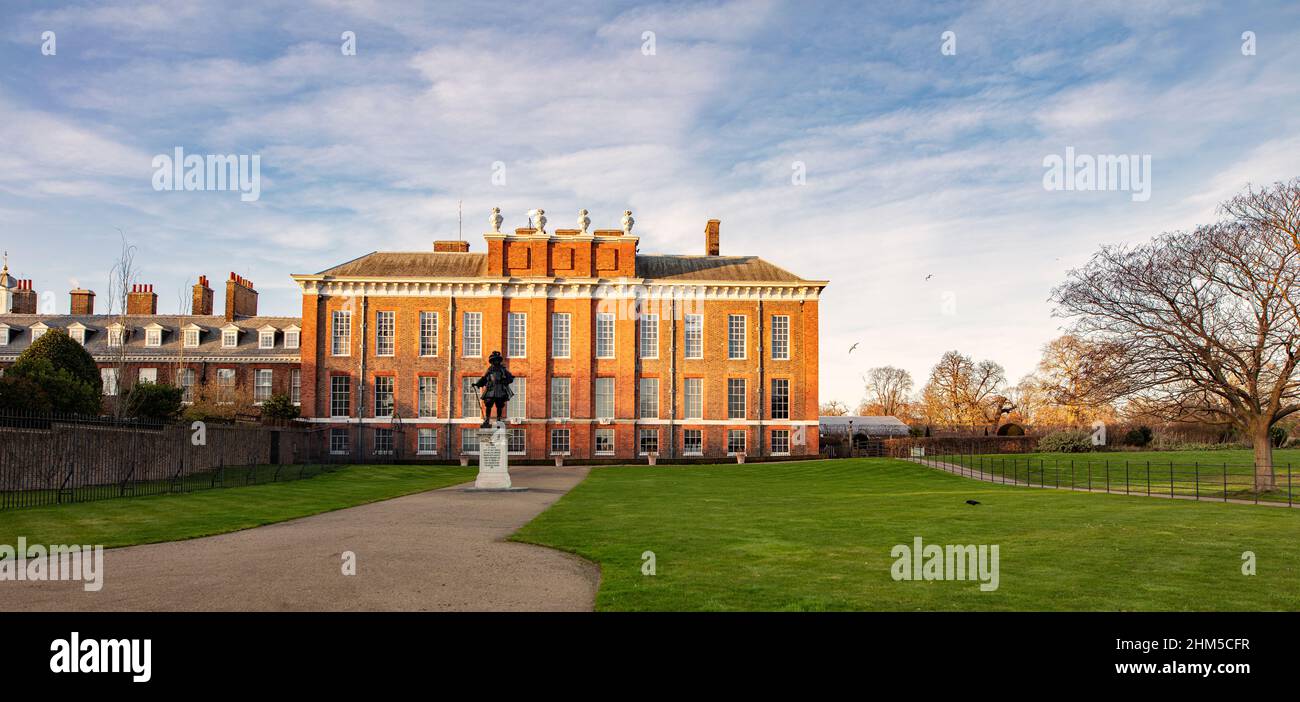 Kensington Palace, a royal residence in Kensington Gardens, London ...