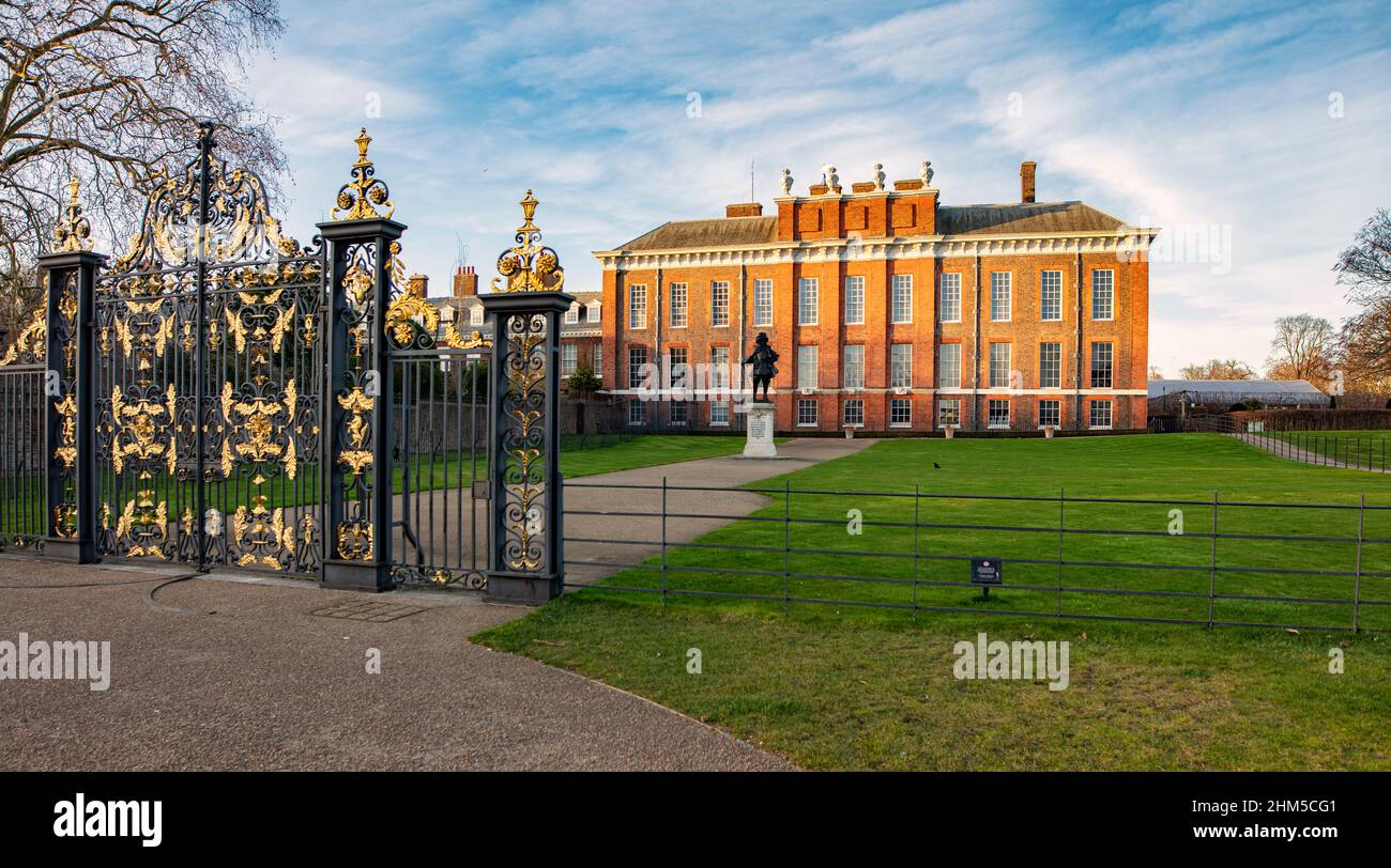 Kensington Palace, a royal residence in Kensington Gardens, London ...