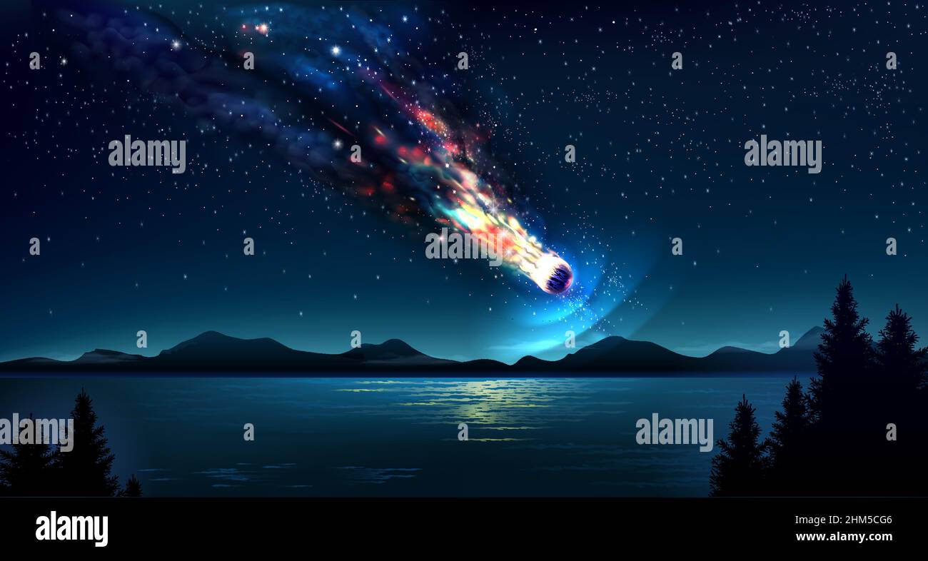 Comet in Stock Vector Images - Alamy